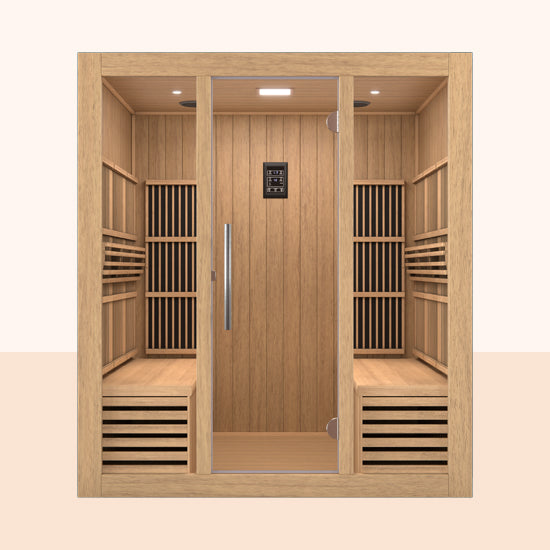 Kiva Wellness 4-Person Far Infrared Sauna | Spacious Relaxation