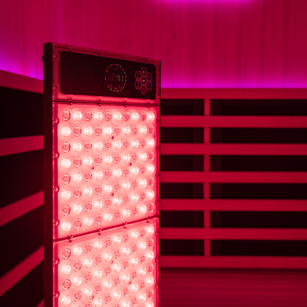 Radiance Sauna Freestanding Red Light Therapy Light | Kiva Wellness