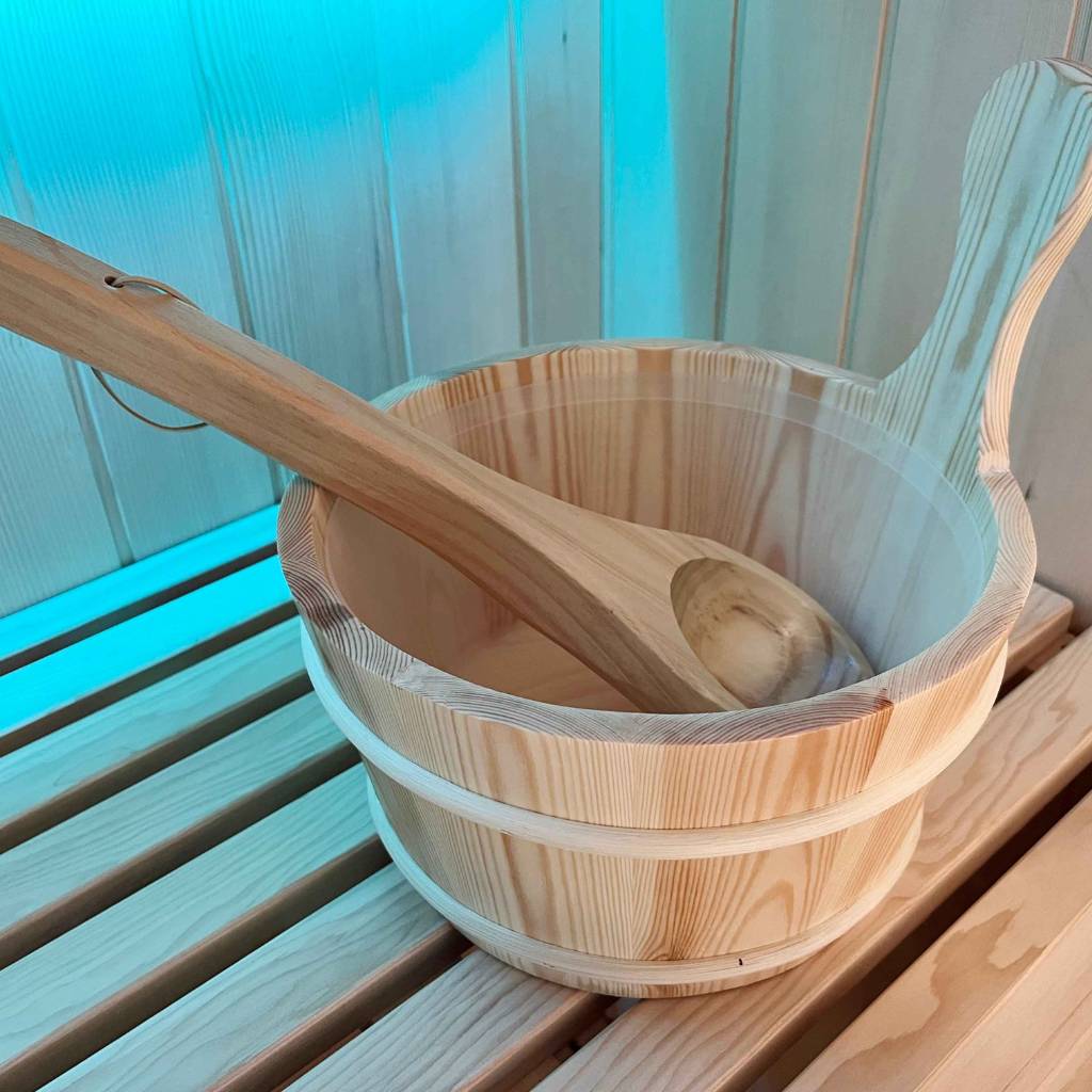 Reset 3 Person Traditional Double Tier Finnish Sauna - 4.5kw Heater ...