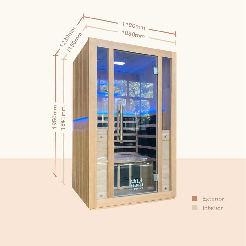 Radiance 2-Person Full Spectrum Sauna | Modern Sauna Experience – Kiva ...