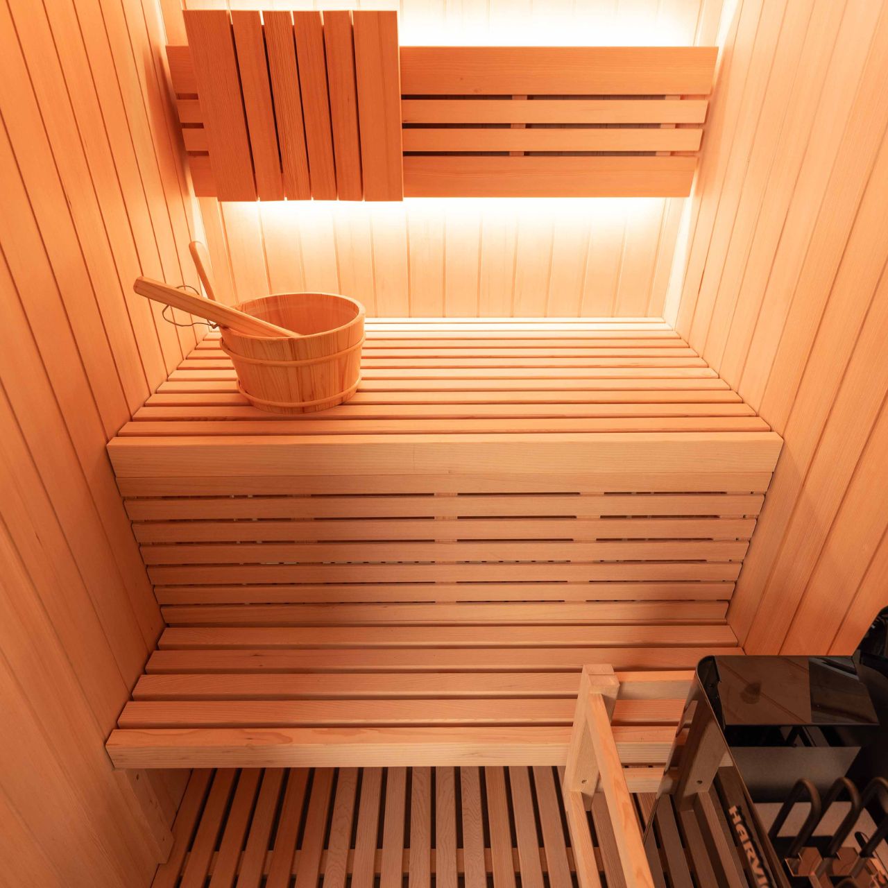 ‍Kiva Reset 2 Person Traditional Double Tier Finnish Sauna - 4.5kw Hea ...